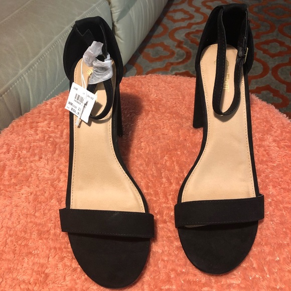 Brash | Shoes | Brash Womens Block Heel Black Suede | Poshmark